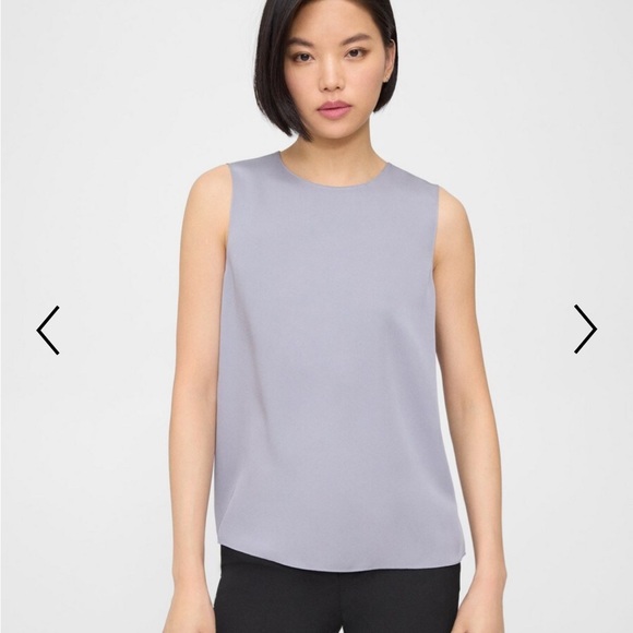 Theory | Tops | Theory Purple Fitted Sleeveless Tank Top | Poshmark